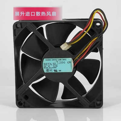 原装 NIDEC D08K-24TU 13B（AX) 8025 24V 0.13A 8CM散热风扇