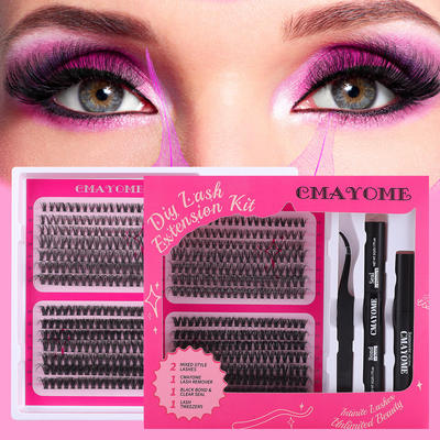 Fake eyelash glue set, thick and curled 100D假睫毛胶水款套装