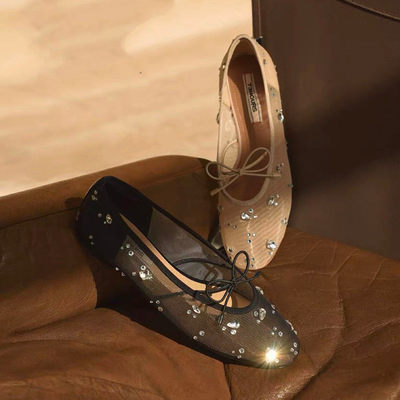 73hours女鞋卡普里岛2025春款法式时尚玛丽珍平底芭蕾鞋AAG84AQ5