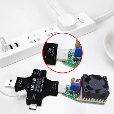 2 in 1 Type C USB Tester Power Meter Testers LCD