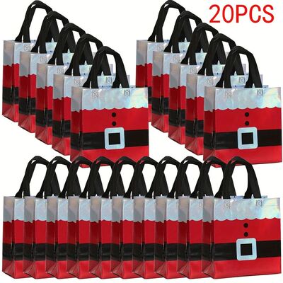 10/20pcs Christmas Gift Wrapping Bags, Perfect for Birthdays