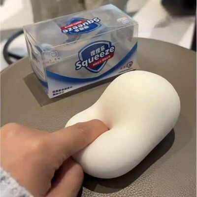 %HOT ASMR Crunchy Soap Ball Squishy Stress Ball Filled Soft