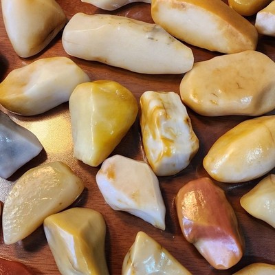 新疆金丝玉原石天然石观赏石造型石奇石图案石戈壁石黄蜡石雨花石