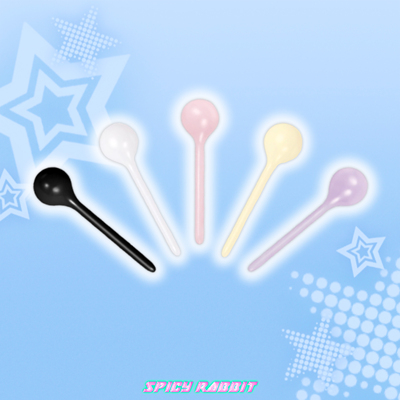 spicyrabbit生物瓷球球耳钉