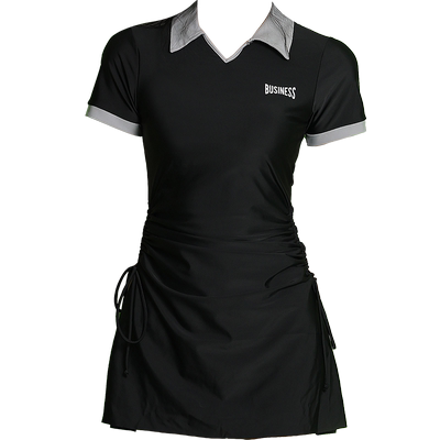 昊之浪保守女连体显瘦裙式游泳装