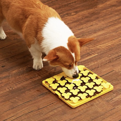 美国Puzzlefeeder狗狗闻嗅丰容垫吸盘设计可机洗天然无刺激安全