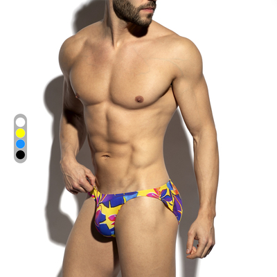 ES撞色花朵男士三角内裤