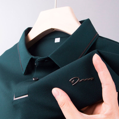 中年爸爸短袖商务休闲显年轻T恤