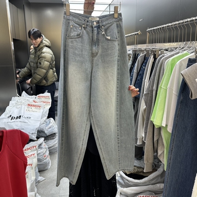 MADCITY/SAGAFURS韩国代购㊣女装新款热卖推荐25秋冬牛仔裤