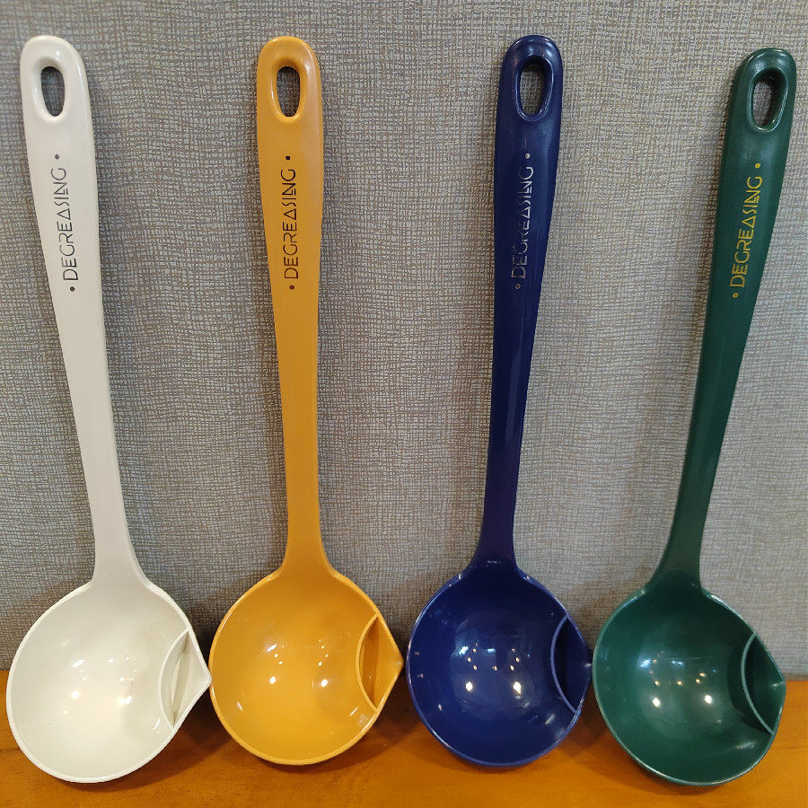 1份4个家用隔油勺厨房用品过滤漏勺滤油汤勺