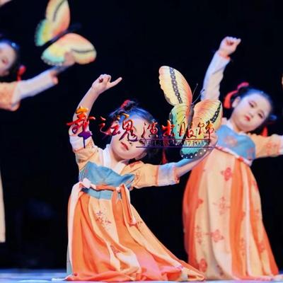 新款儿童小城蝶梦舞蹈服蝴蝶泉边醉春风戏蝶梦蝶演出服蝴蝶道具