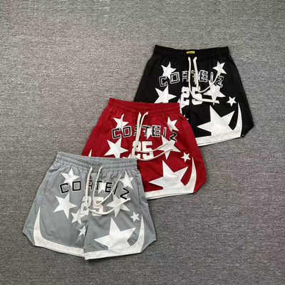 corteiz美潮撞色梭织抽绳短裤夏