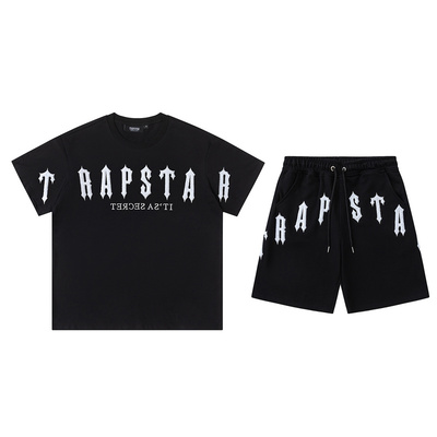 trapstar美潮运动休闲短裤套装夏