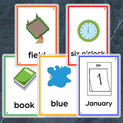 剑桥Power Up入门01234级海报 英语单词卡片小学生塑封少儿教学具