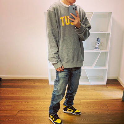 套头BTTJOB潮牌卫衣拼接螺纹