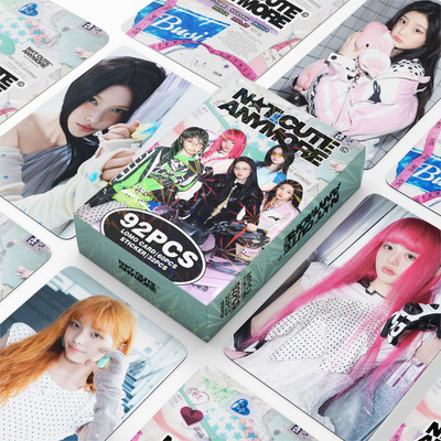 92张卡总链ILLI新专TNOT CUTE ANYMORE明星照片卡贴纸LOMO卡礼物