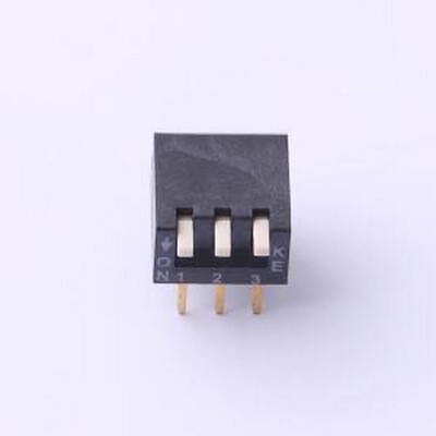 DSPV03LHGET 拨码开关 3位 2.54间距直插型 琴键侧拨型 拨码开关