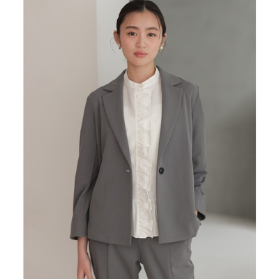 组曲优雅气质温柔适宜WEB限定乔其纱针织夹克外套女ONWARD