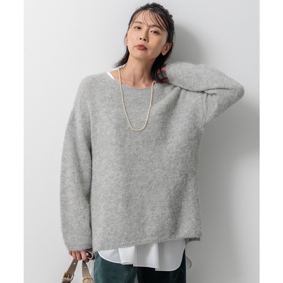 23区羊驼毛时尚简约适宜通勤针织衫女ONWARD秋冬新品