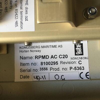 议价KONGSBERG RPMD AC C20 RPME 8100289 6200428 KONGSBERG RPM