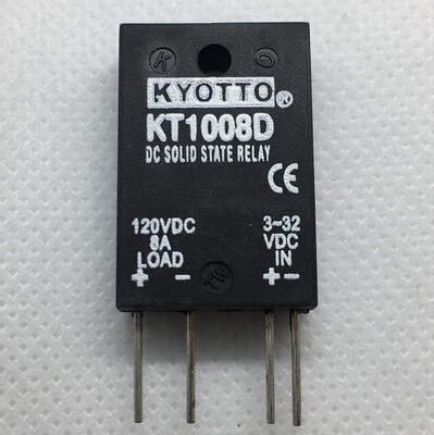 KT1008D 120VDC 8A 3-32VDC 凯优特KYOTTO固态继电器台湾原装 4脚