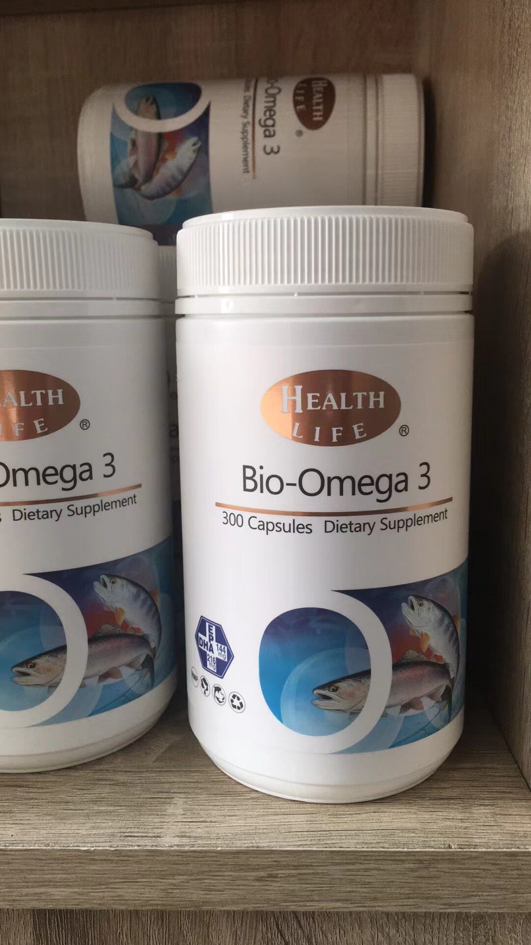 原装进口进口海斯康宝healthlife鱼油300粒胶囊欧米伽3正品代购