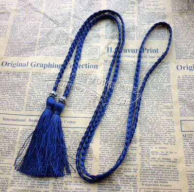 多色编织中国风双头穗子服装腰链