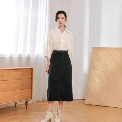 2025赛尔天丝超垂软气质衬衫女新款上衣HT30108
