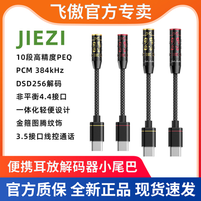 FiiO飞傲/翡声 芥子JIEZI 解码耳放手机小尾巴TypeC转3.5/4.4耳机