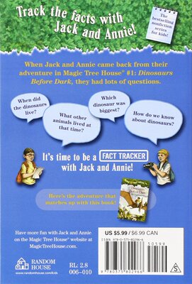 Magic Tree House Fact Tracker 1 Dinosaurs 神奇树屋小百科1 英文原版进口图书 神奇树屋 小初文学英语课外阅读 大音