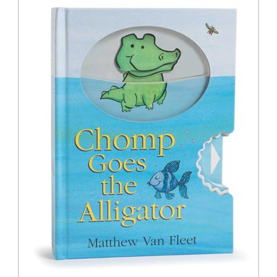 Matthew Van Fleet Chomp Goes the Alligator 小鳄鱼 英文原版 进口图书 亲子故事绘本 儿童读物 4-6岁