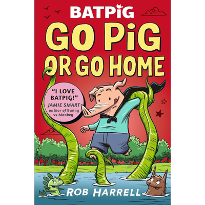 英雄猪猪 回家之路 Batpig Go Pig or Go Home 英文原版 幽默笑话动物漫画故事图画图像小说章节故事书 小初文学 大音