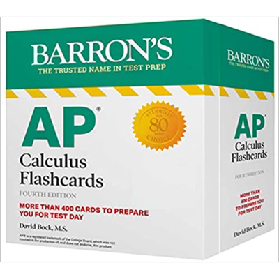 新版巴朗AP Calculus Flashcards Fourth Edition (Barron's Test Prep) AP微积分卡片 第四版 （巴朗考试备考） 大音