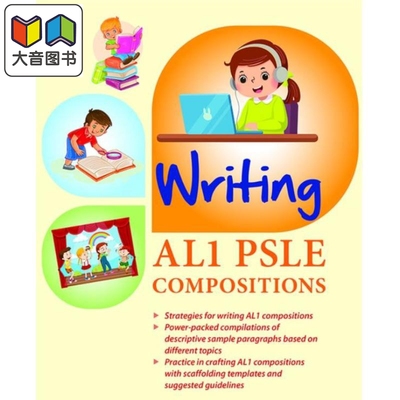 新加坡教辅 Writing AL1 PSLE Compositions 星级练习 小学四年级英语词汇单词练习册 教材 教辅 练习册 大音