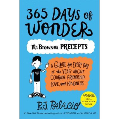 奇迹365天 英文原版 365 Days of Wonder Mr  Brownes Precepts 奇迹男孩 R J 帕拉秋 英文文学 文学小说 大音