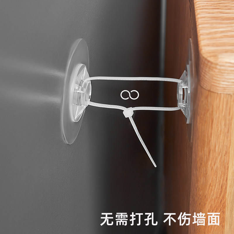 家具防倾倒器免打孔安全防倒扣神器鞋柜子书架电视机防推倒固定器