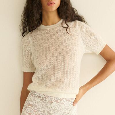 纯原单DOEN元DO温柔羊毛混纺短袖毛衣点击详情内图片查看商品信息