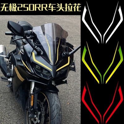适用隆鑫无极250RR车头拉花改装