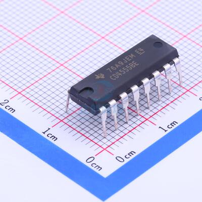 信号开关/编解码器/多路复用器 CD4555BE DIP-16 TI()
