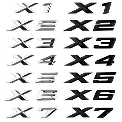 宝马车标数字后标字标四驱排量标