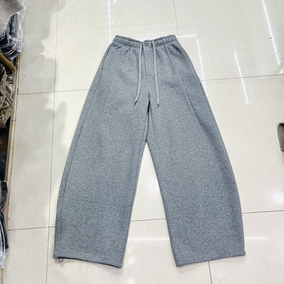 71棉29聚酯加绒加厚简约女士运动裤舒适透气百搭休闲裤859