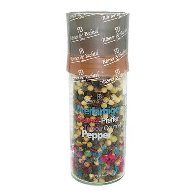 进口RomerBechtel即磨三色胡椒粒45.6克炒菜调味烹饪调味品香料