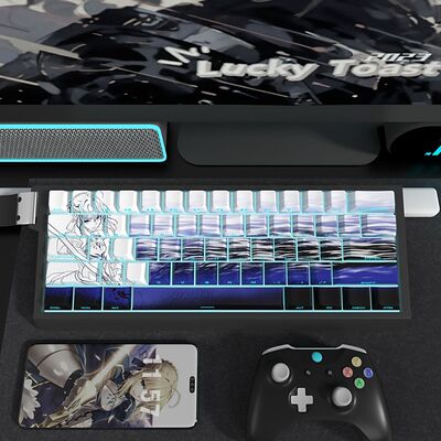 saber键帽侧刻透光适配made68迈从Ace68美加狮mad60ATK魔导士EZ63