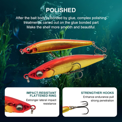 远投沉水铅笔路亚假饵硬饵鳡鱼