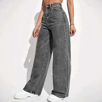 Jeans European American Denim Pants Vintage Trousers亚马逊