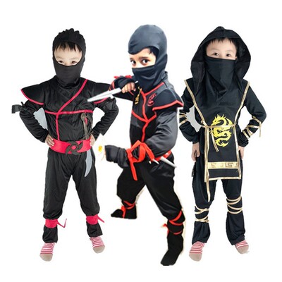 Boys Halloween Gifts Ninja Deluxe Costume for Kids Outfit