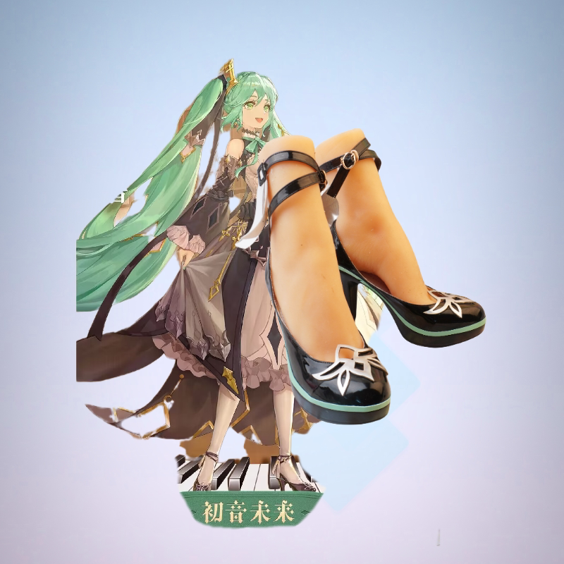 初音cos初始之音cosplay鞋动漫游戏道具鞋定制
