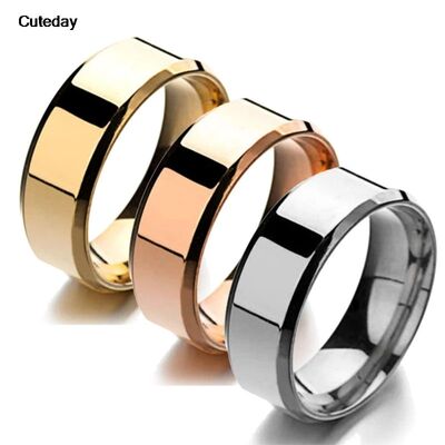Stainless Steel Tungsten Ring for Men and Women 6 Colors Bru
