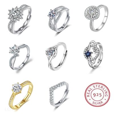 New Ring Zircon For Women Rings Wedding Fine Jewelry Accesso