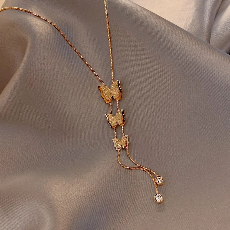 Bohemian Cute Butterfly Tassel Choker Necklaces for Women St